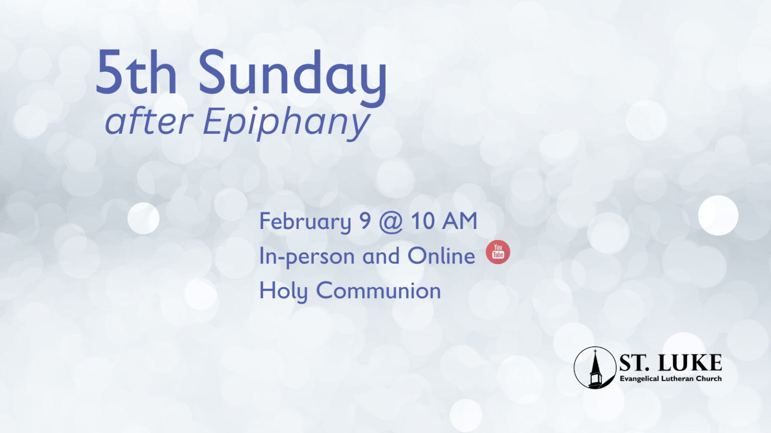 2025 Online Resources – St. Luke Evangelical Lutheran Church